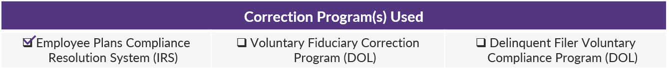 Correcting a Failure to Withhold Deferrals from Eligible Compensation